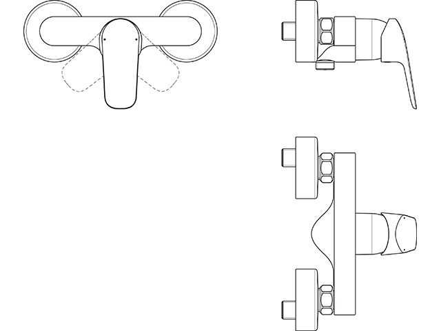 Ideal Standard Brausearmatur AP Ceraflex B1720AA | wärme24.de
