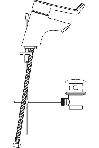 Ideal Standard Ceraplus Waschtischsicherheitsarmatur 120mm mit ...