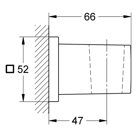 Grohe Wandbrausehalter Euphoria Cube chrom 27693000 | wärme24.de