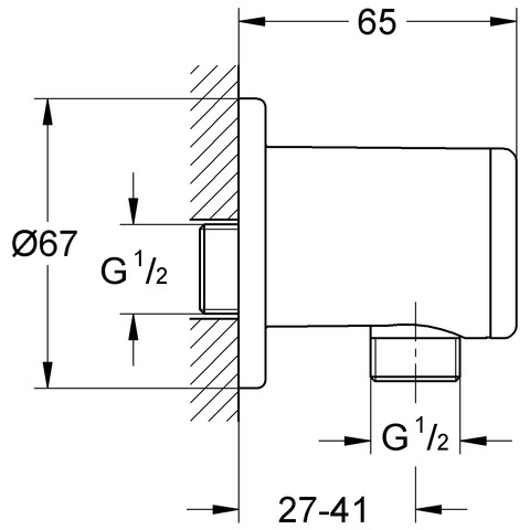 Grohe Wandanschlussbogen Relexa 28626000 | wärme24.de