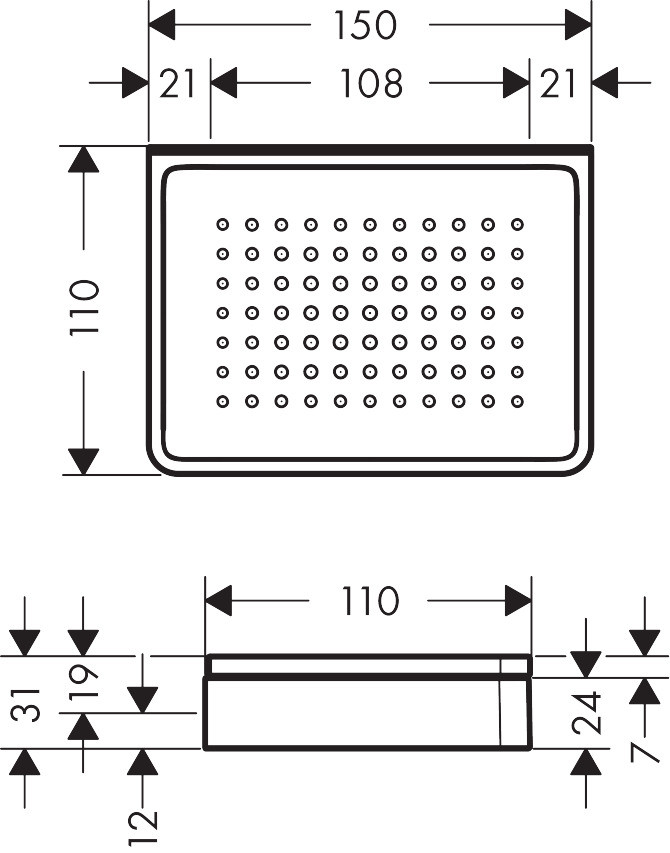 Hansgrohe Seifenschale Axor Universal 42803250 | wärme24.de