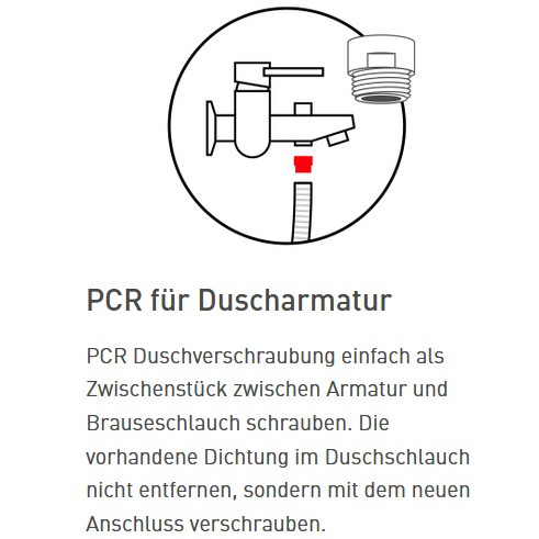 Neoperl PCR Mengenregler für Duschen verchromt, 02629894 | wärme24.de