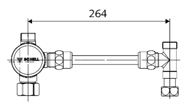 Schell Eckventil-Thermostat Set 094150699 | wärme24.de