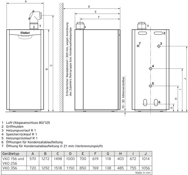 Vaillant icoVIT exclusiv VKO 156/3-7 Öl-Brennwertkessel 15,8kW 0010010674 | wärme24.de